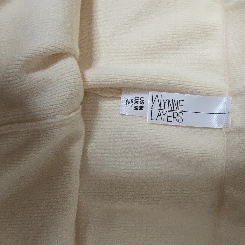 Wynne Layers | Pants & Jumpsuits | Wynne Layers Womens Cream Flare Leg ...